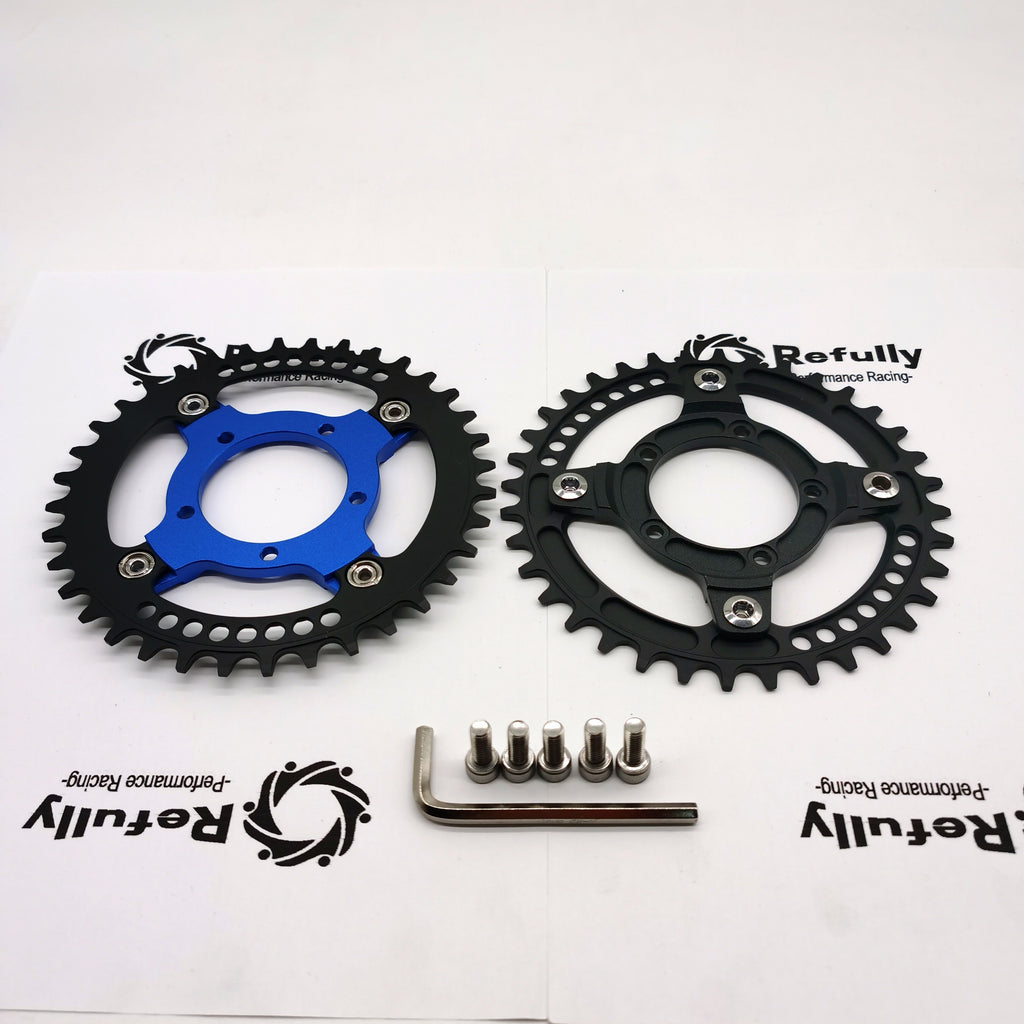 104BCD Adapter For Bafang BBS01/BBS02 And 36T Chainring "Narrow Wide ...